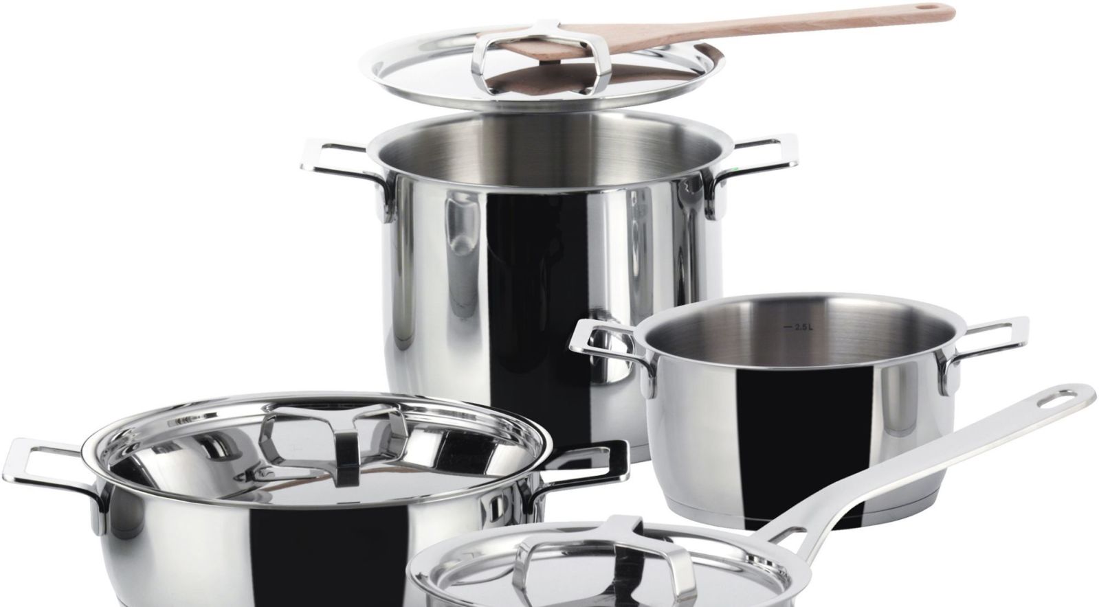 Alessi: Alessi Pots&Pans 9-Set Alessi-Acties Pannen / AllesVanAlessi.nl